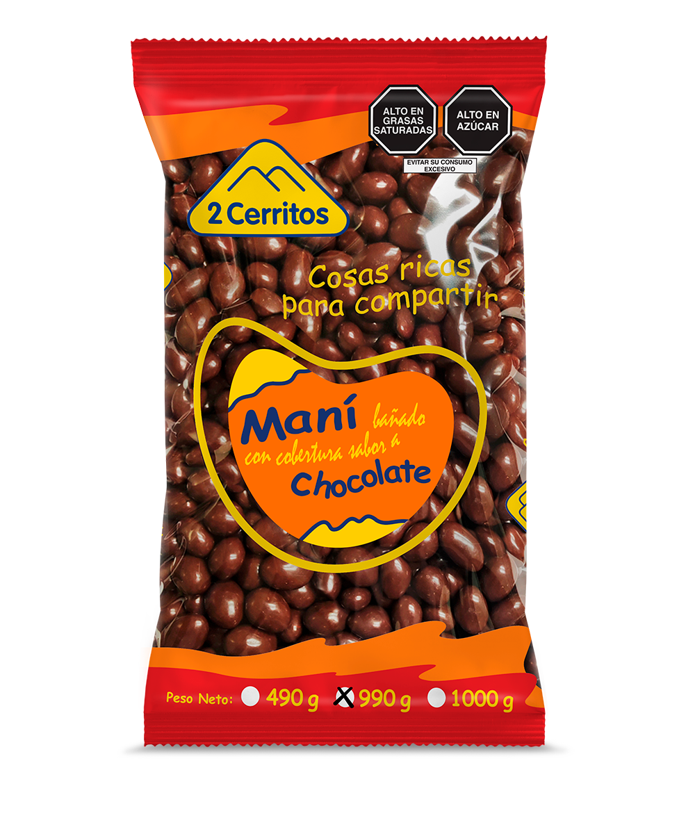 Maní bañado con cobertura sabor a chocolate – Bodega 2Cerritos